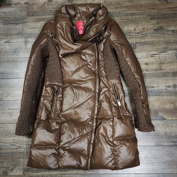 CM Ciao Milano 1969 puffer jacket M brown goose down puffy parka 2260